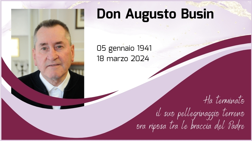 È mancato improvvisamente don Augusto Busin - Chiesa di Padova